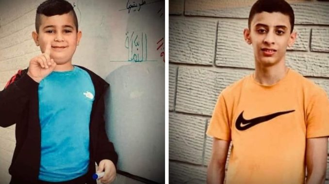 Ovo su Adam (8) i Basel (15) koji su muč!k! ub!j3ni na ulicama Jenina ...